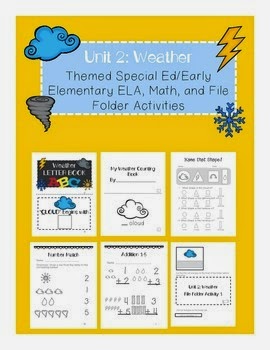 Unit 2: Weather, Themed Special Ed/Early Elementary Activities ...