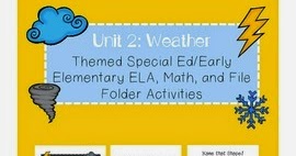 Unit 2: Weather, Themed Special Ed/Early Elementary Activities ...