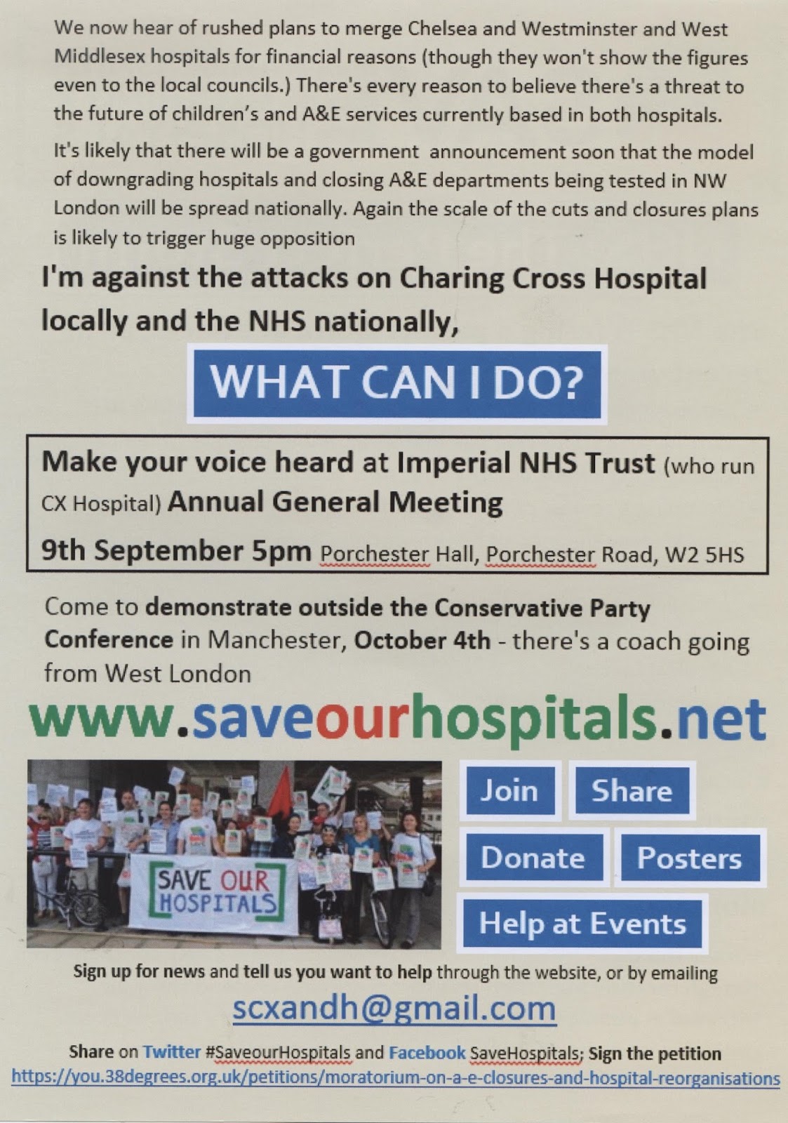 SAVE OUR HOSPITALS: What's happening to the NHS?