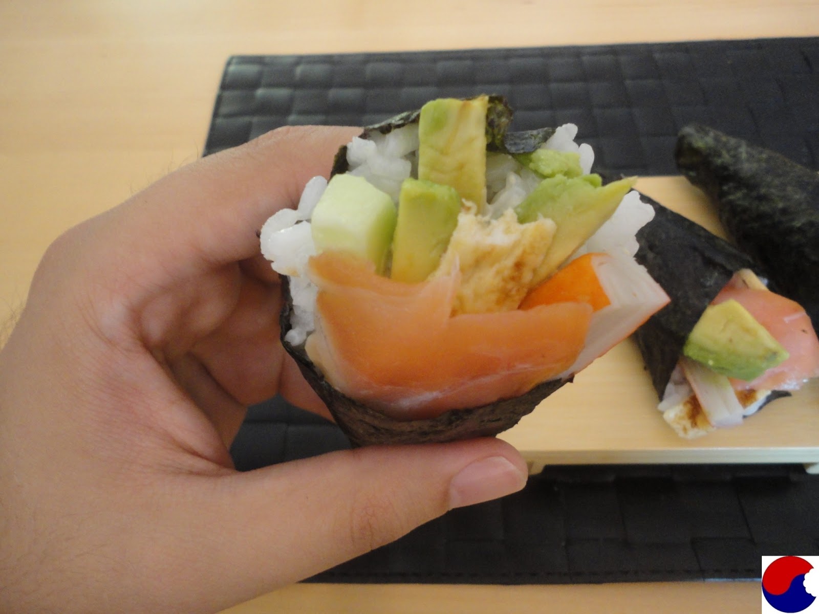 Comiéndome Corea: Temaki sushi, 手巻き.