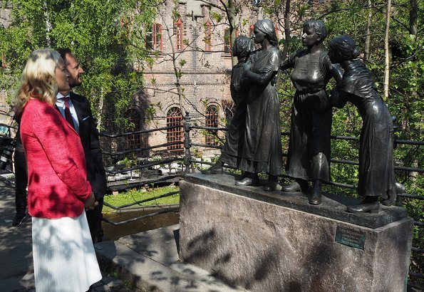 Princess Mette-Marit and Prince Haakon visited Sagene