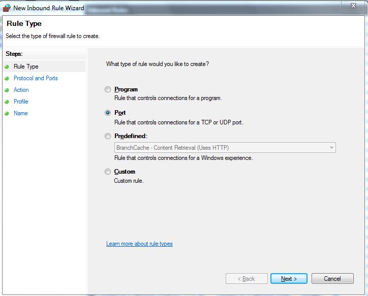 Allow incoming and outgoing ports in a windows firewall. - AKN Network