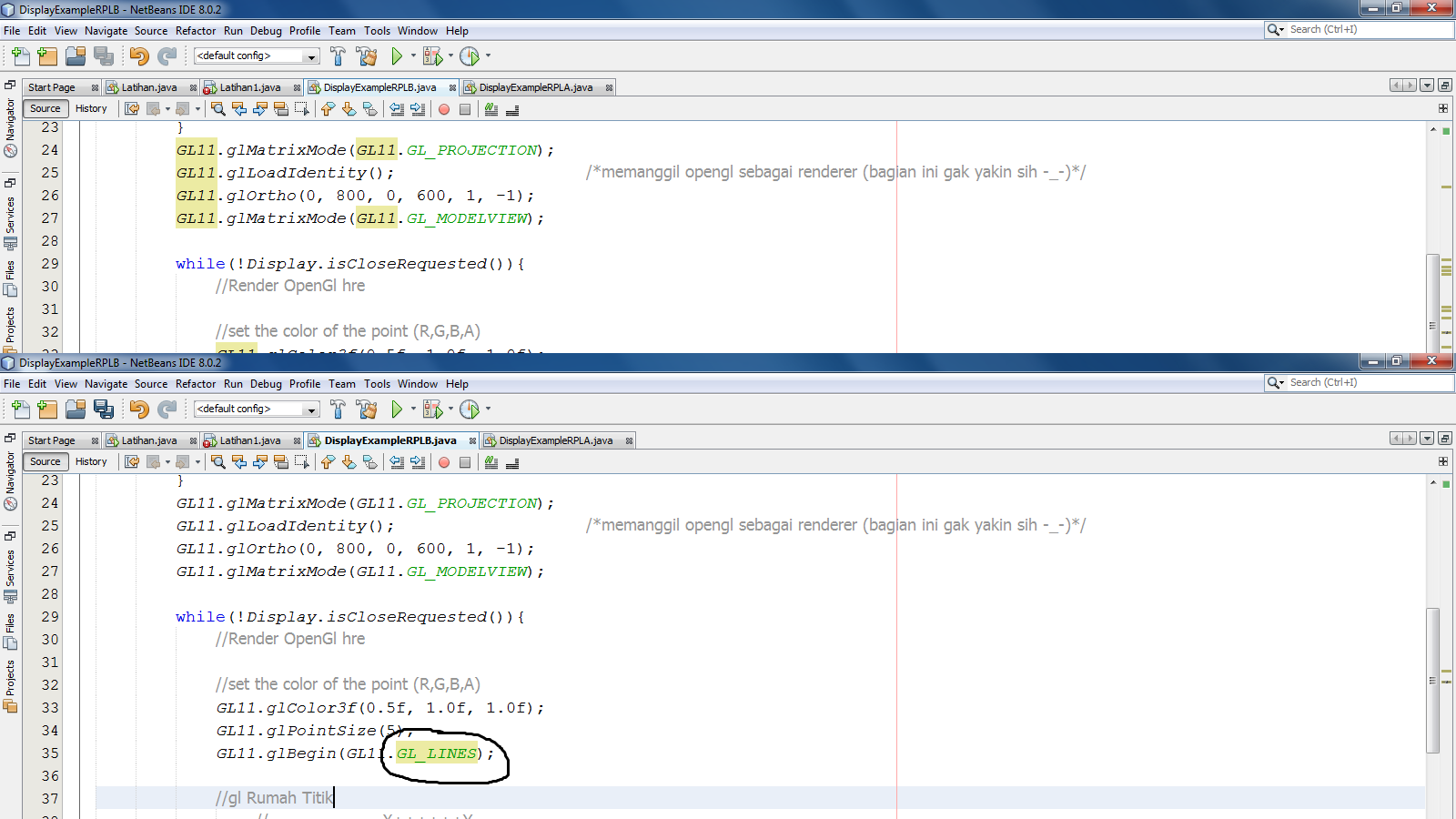 sumbernya ilmu: Membuat Rumah Dengan Garis dan Titik OpenGL