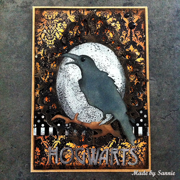 Back to School/Hogwarts card with video tutorial ~ Made by Sannie