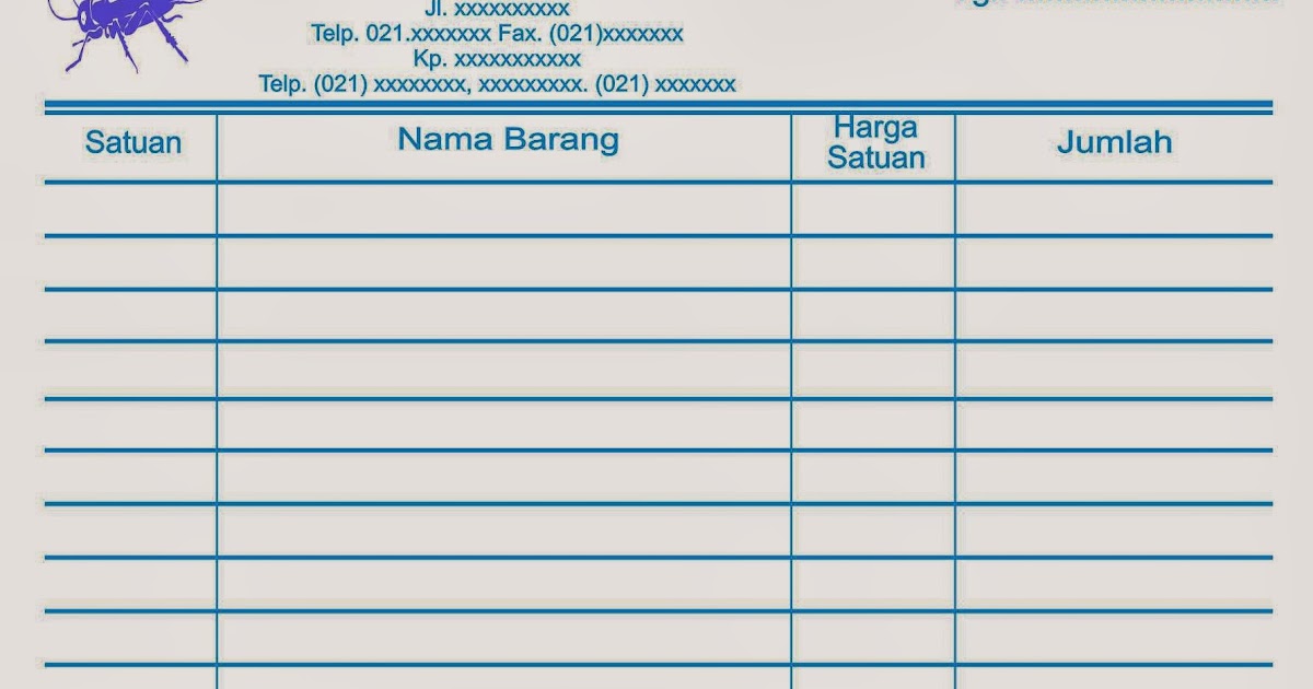 home design creatif: membuat nota toko