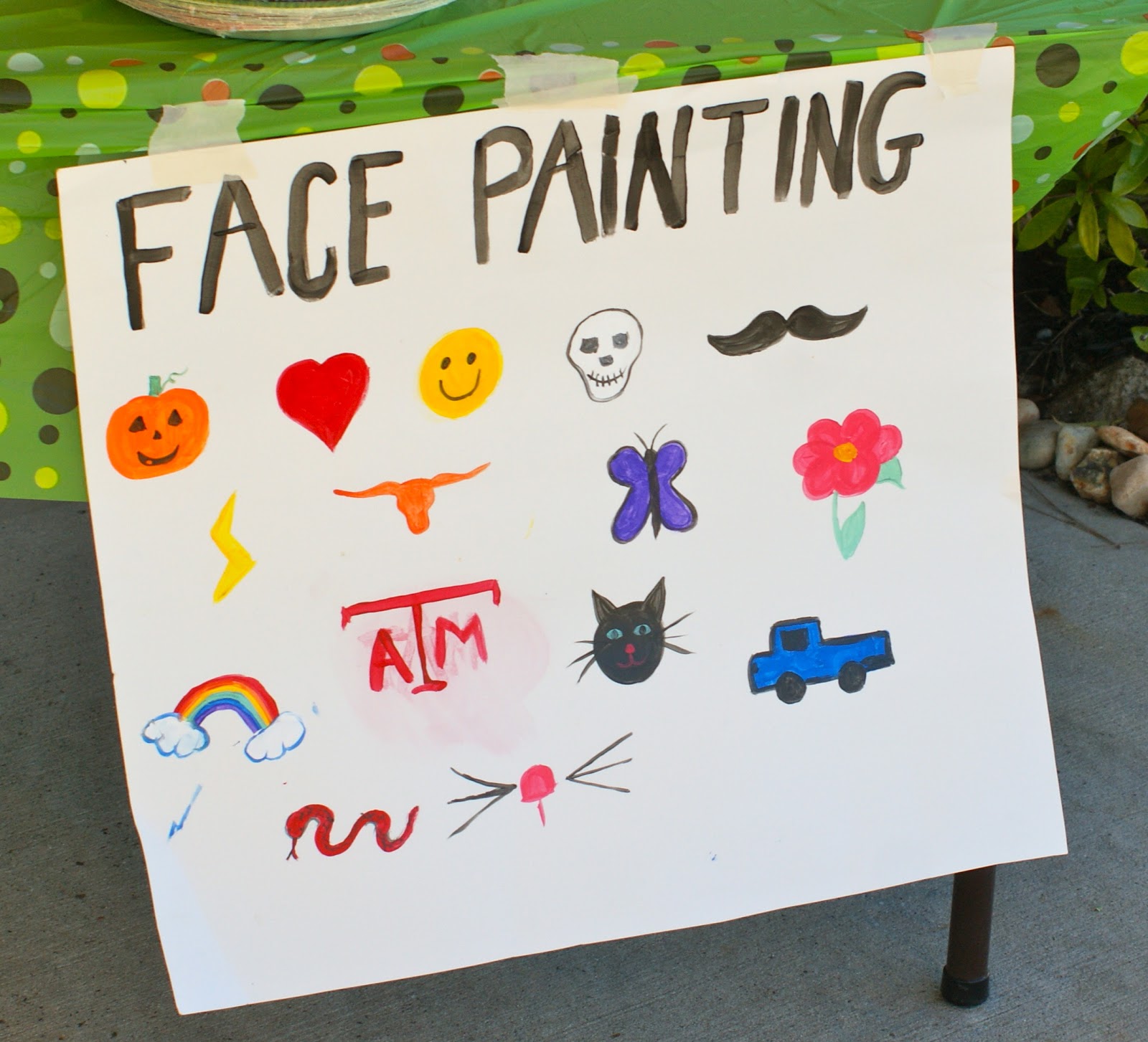 Face painting ideas - idea sheet | Face Painting Ideas | Pinterest