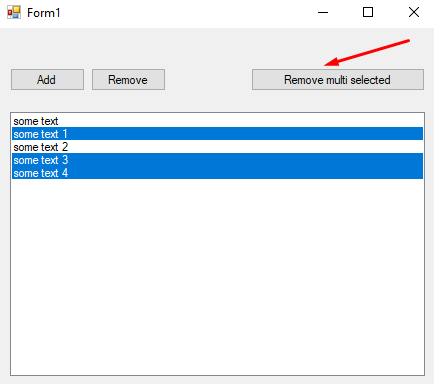 How to remove multiple selected items in ListBox - Visual Basic 2017