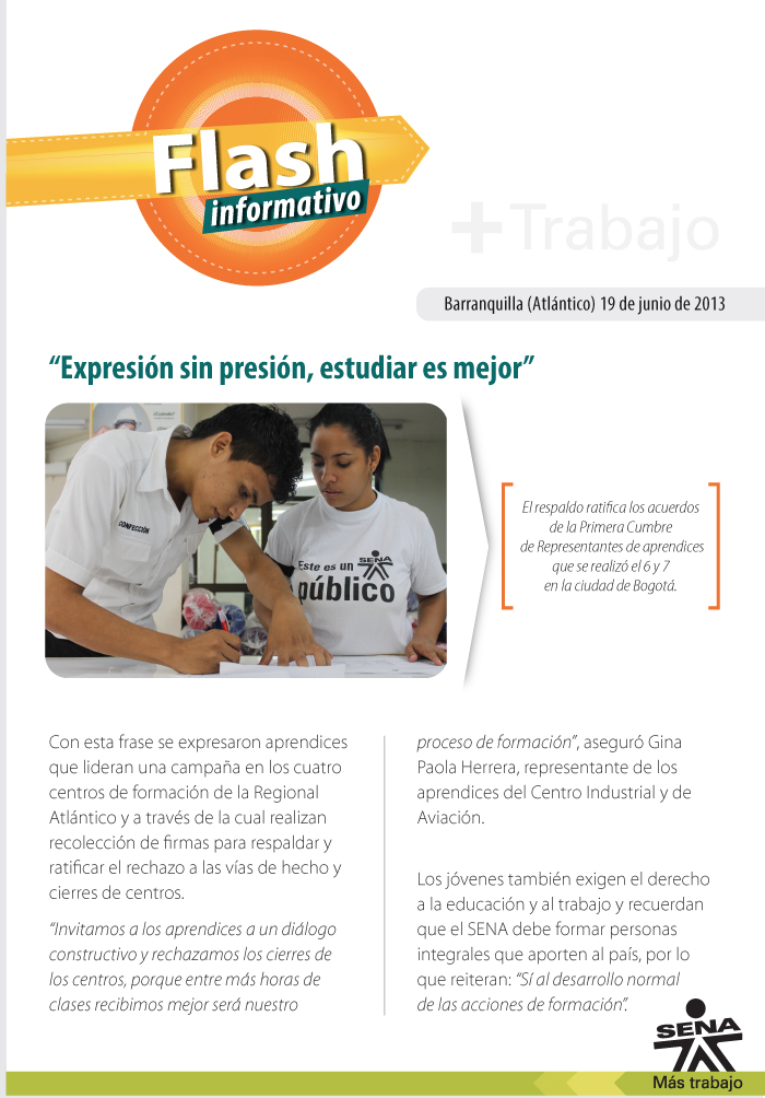 Centro Industrial y de Aviación - SENA Regional Atlántico: Flash ...