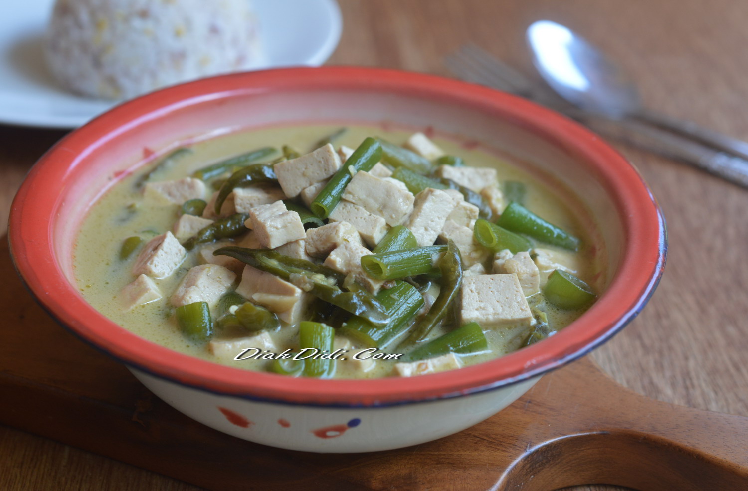 Diah Didi's Kitchen: Sayur Tahu & Bunga Bawang Cabai Hijau