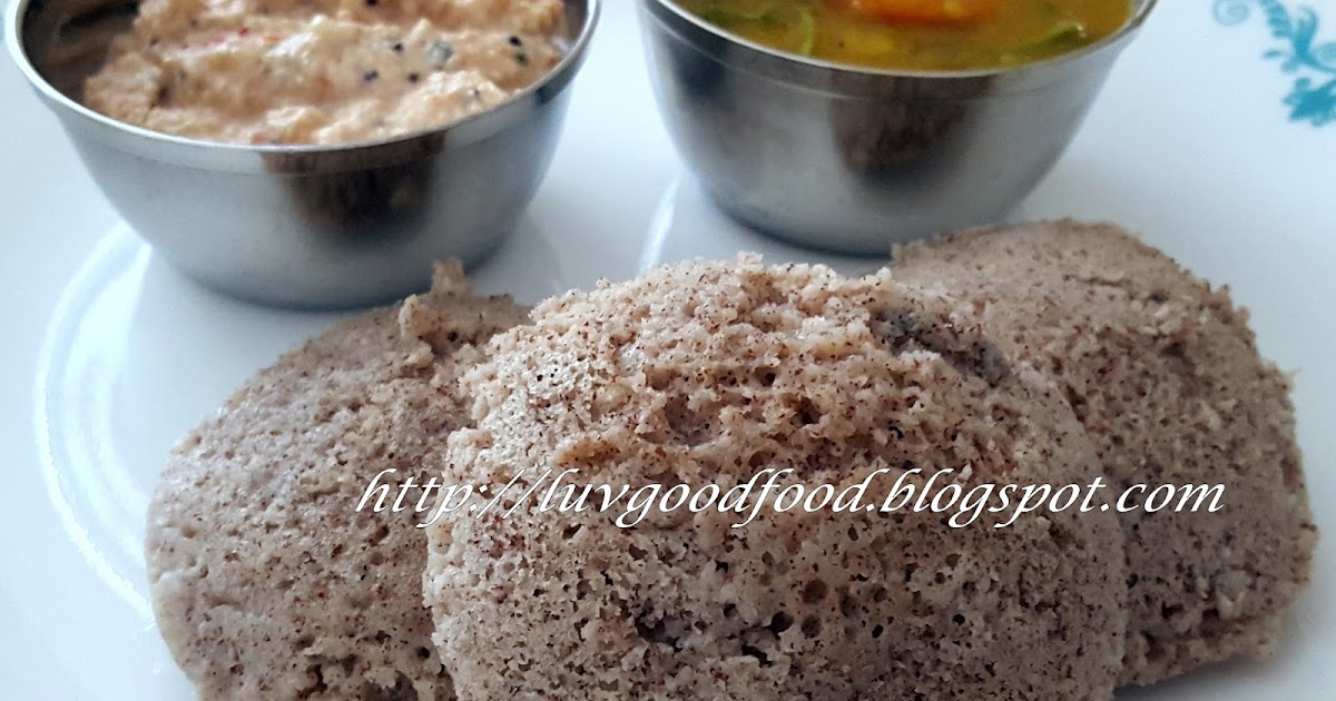 My experiments with food: Ragi idli