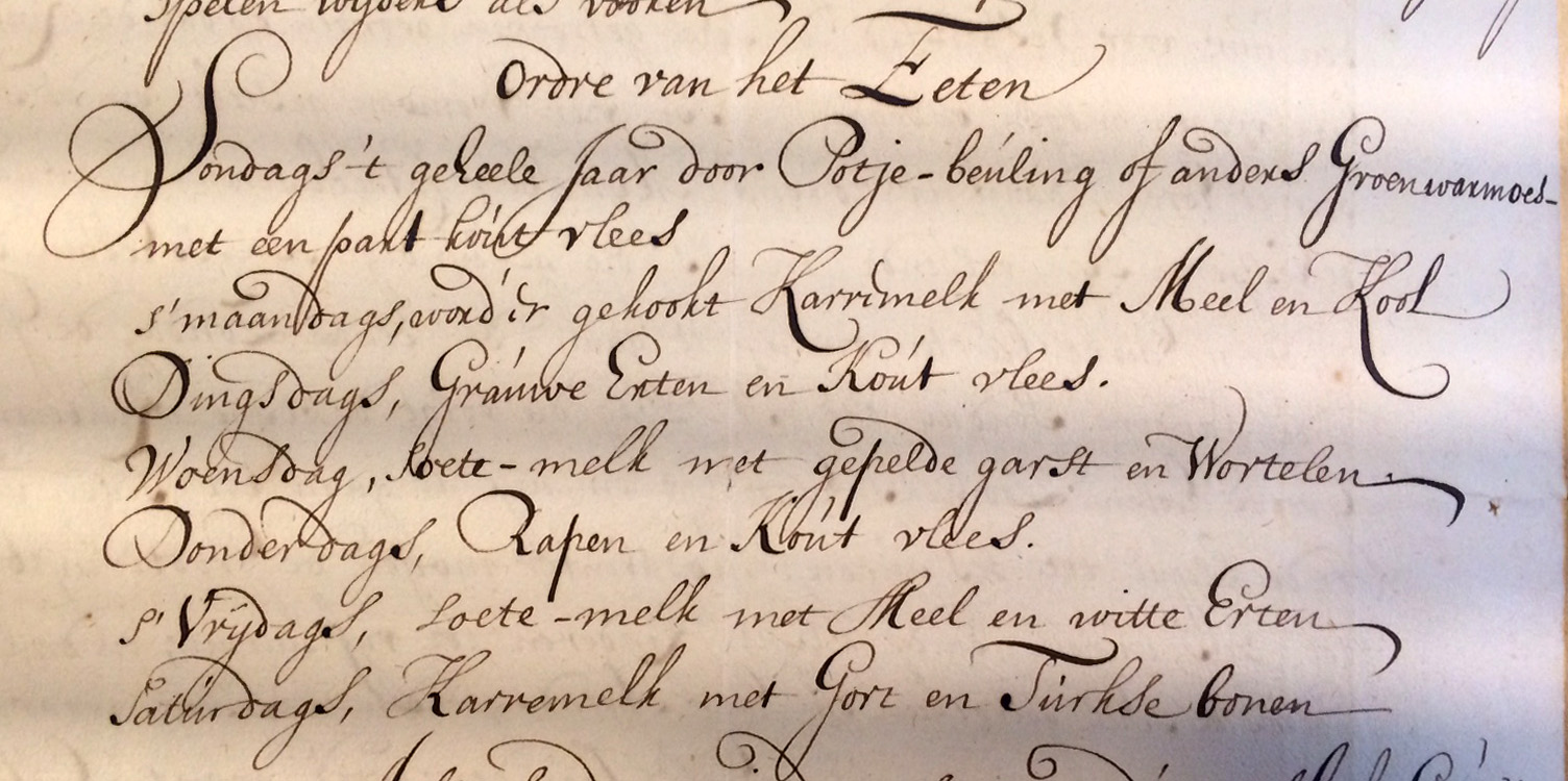 Kookhistorie: Pap met kool in het Amsterdamse Maagdenhuis (19de eeuw)