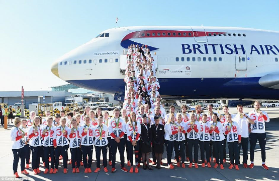Team Great Britain receive heroes' welcome after returning home from ...