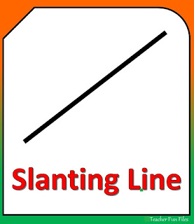 Teacher Fun Files: Types of Lines Flashcards for Kindergarten