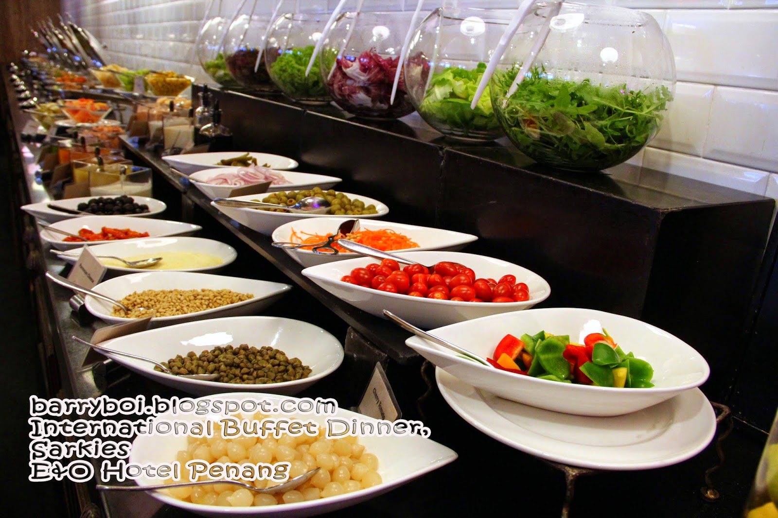 International Buffet Dinner and Christmas at Sarkies, E&O Hotel Penang.