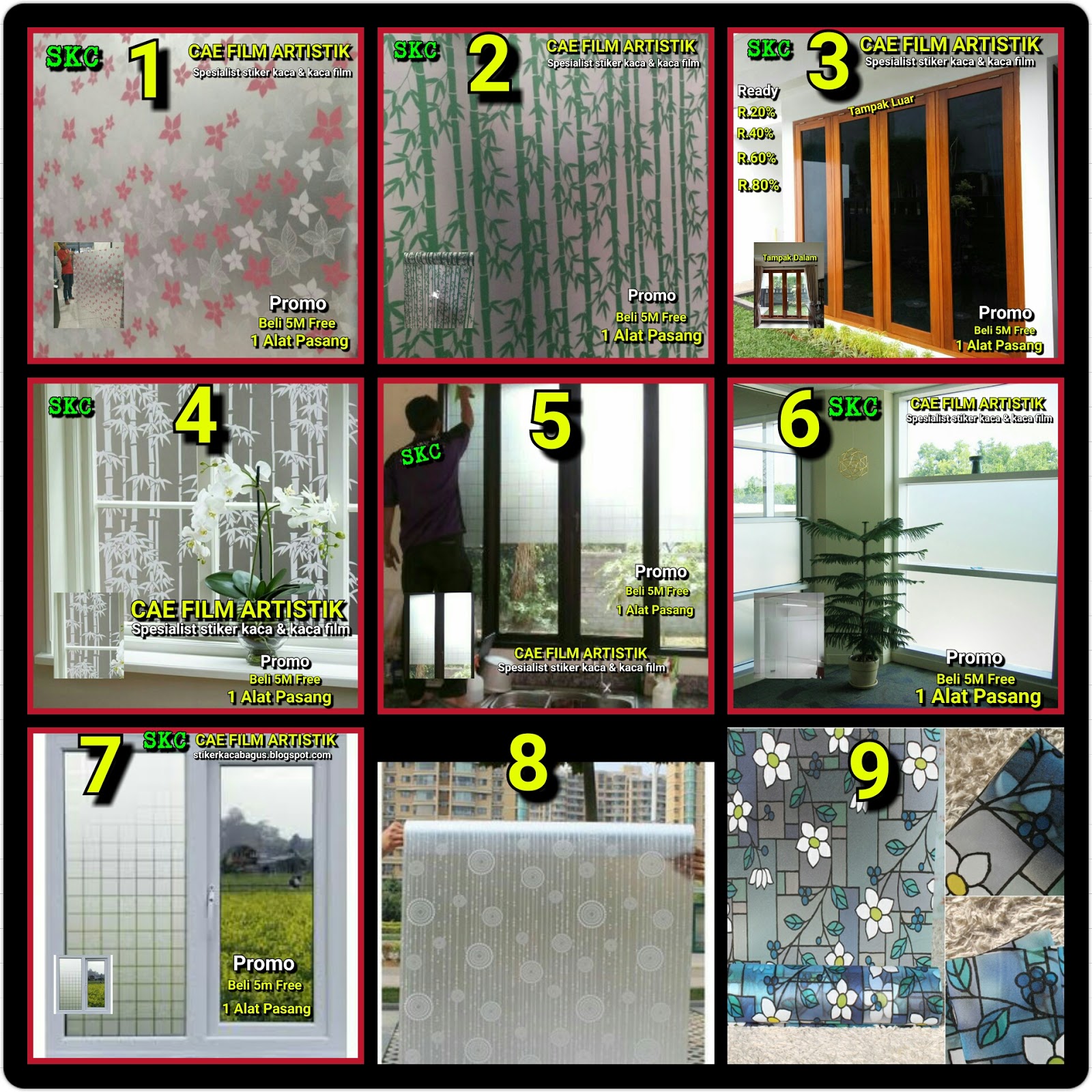Toko stiker kaca dan kaca film: STIKER KACA