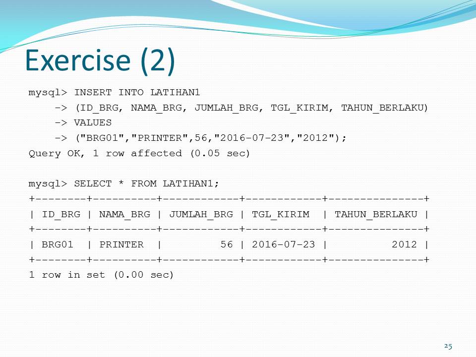 Pengaksesan Basis Data [10] : SQL [2]