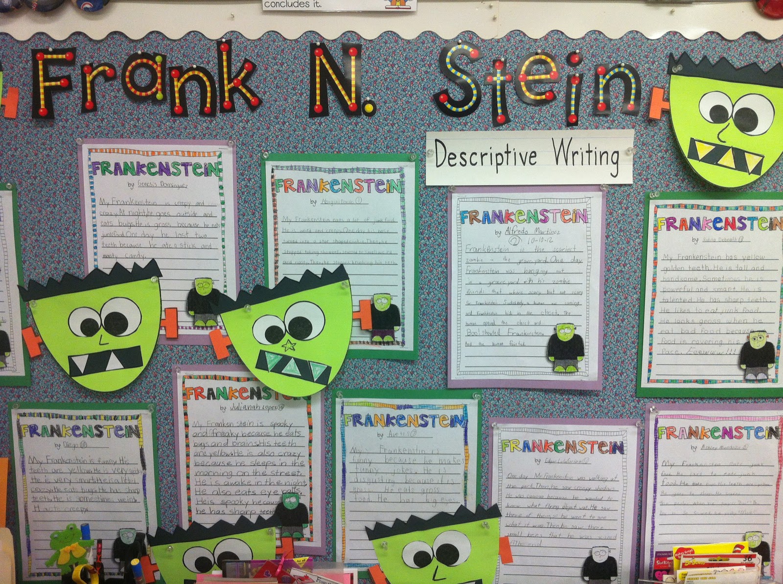 Frank N. Stein Writing