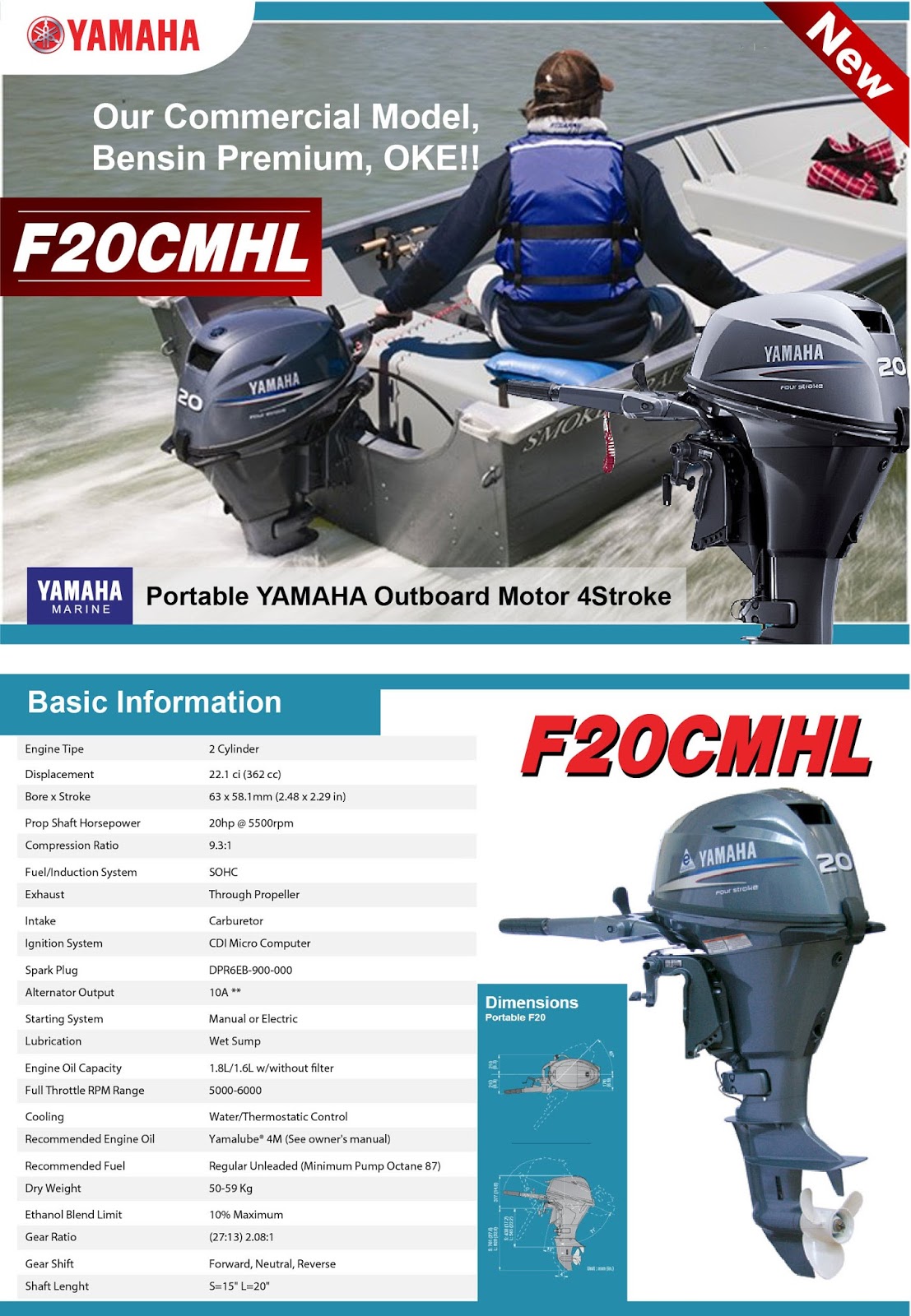 Jual Mesin Tempel Yamaha Mesin Penggerak Pada Perahu / Kapal ~ Supplier ...