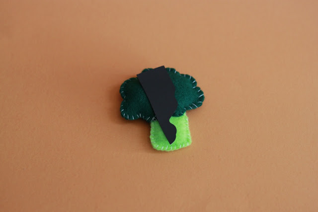 Liz Makes: Liz makes a broccoli magnet