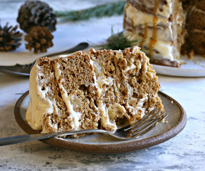 Hungry Couple: Honey Apple Gingerbread Cake