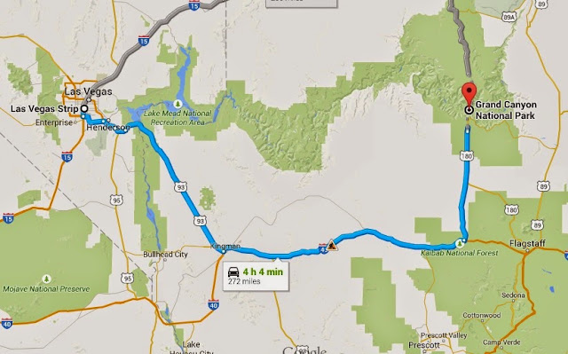 Driving from Las Vegas to the Grand Canyon | Trip Tips Las Vegas