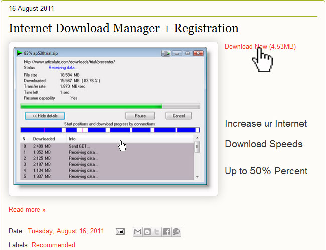 :: NAWAZ INFO ::: Internet Download Manager + Registration