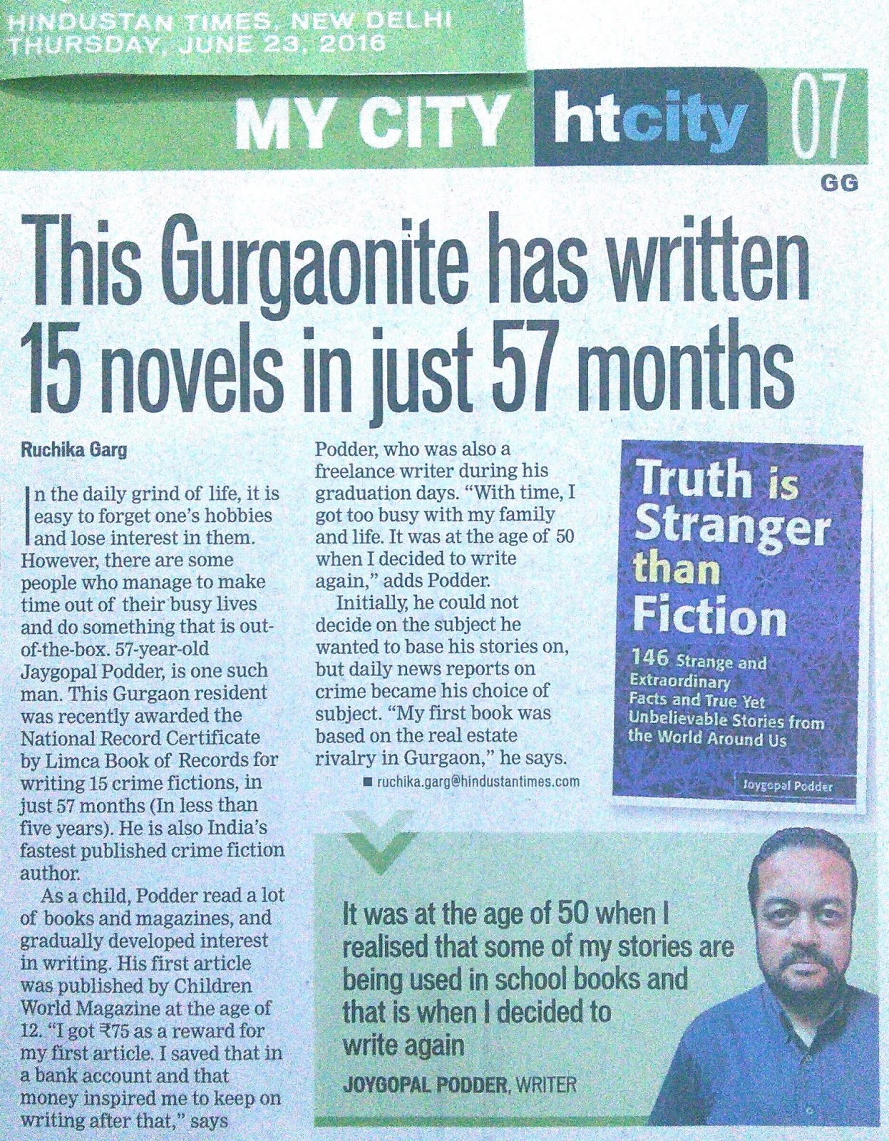 Strange, Interesting And Extraordinary Facts Compiled By Joygopal Podder