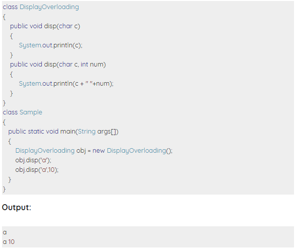 Method Overloading In Java With Examples ~ You And Me Technoloy