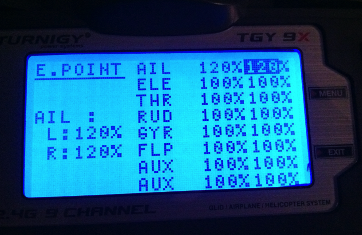 EastBay RC: Turnigy 9x Elevon Mixing