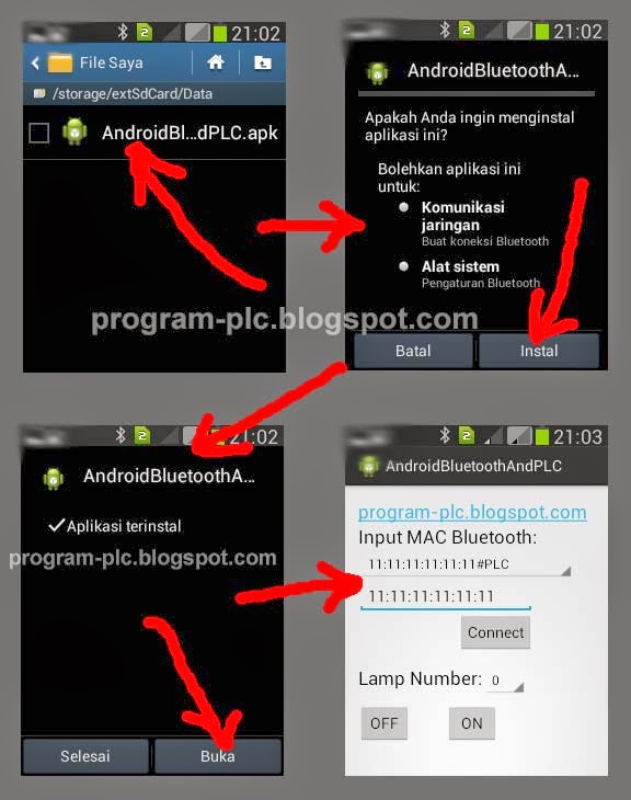 Mobile Application Using Android Bluetooth And PLC