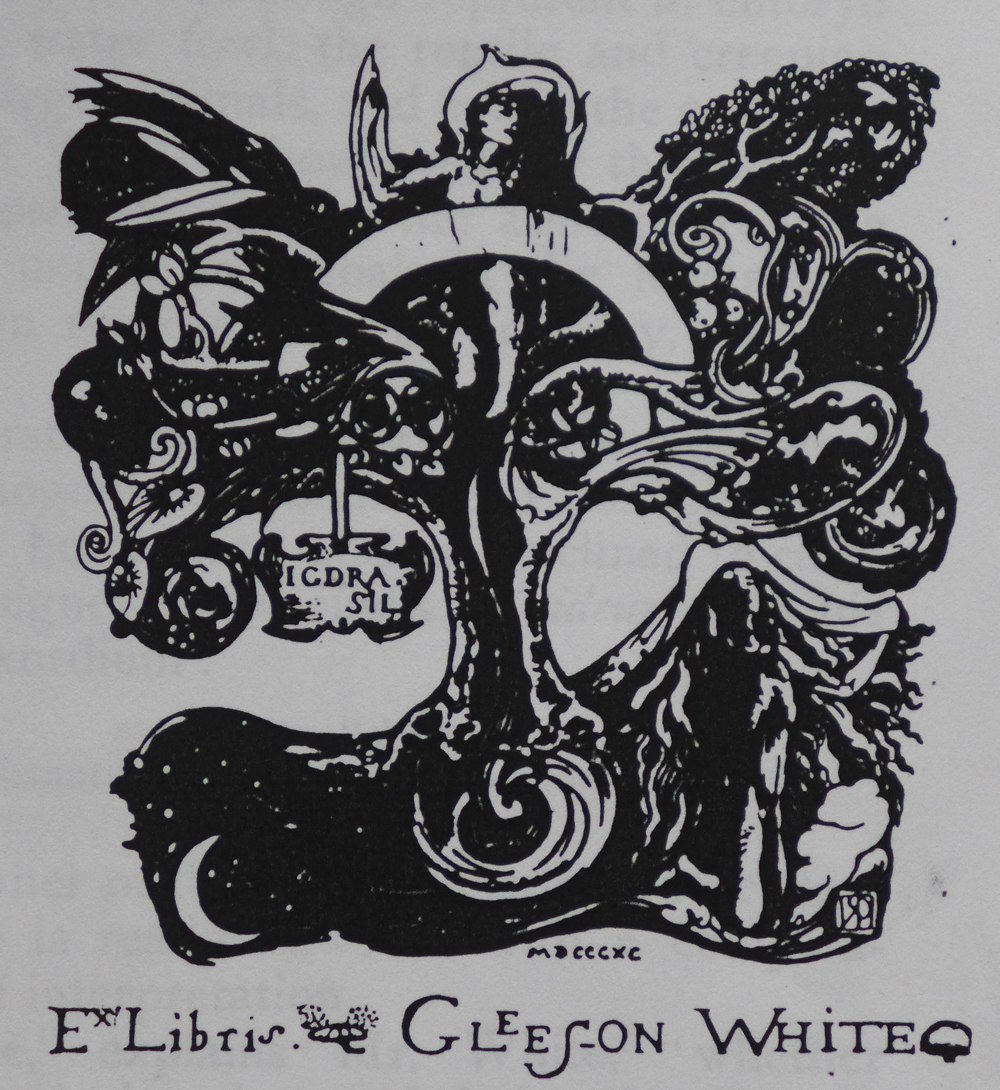 Charles Ricketts & Charles Shannon: 95. The bookplate for Gleeson White