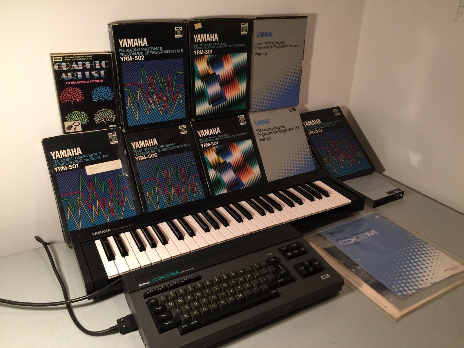 MATRIXSYNTH: Yamaha CX5M Music Computer SFG-05U FM Synthesizer SYK-10 ...