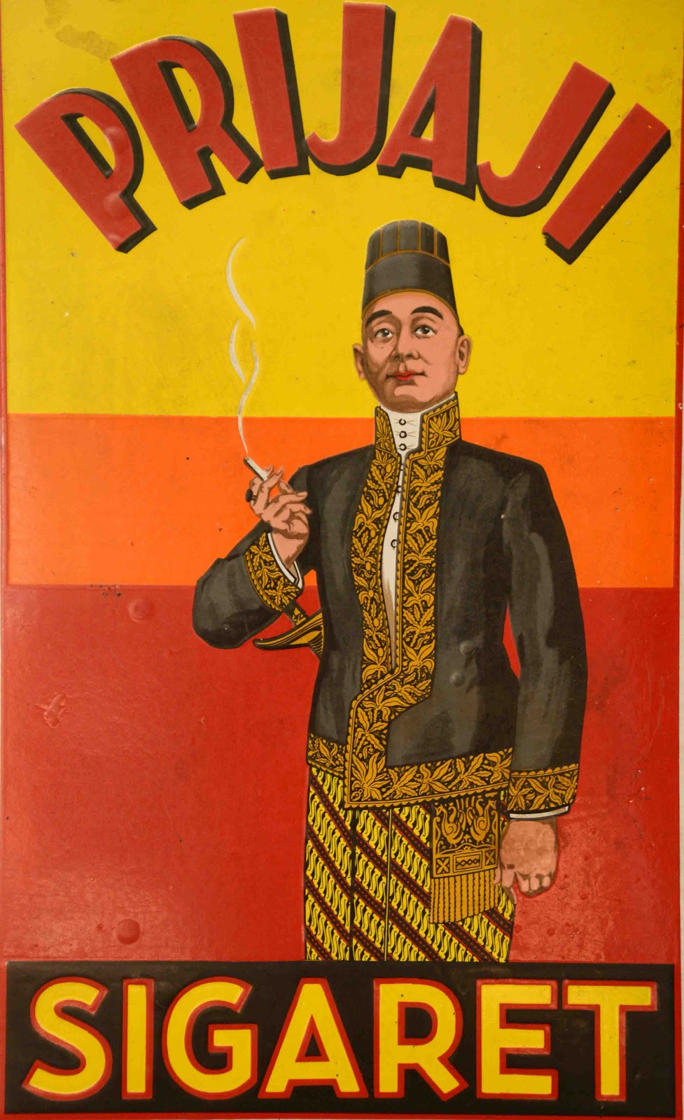 Old Vintage Museum: Iklan Enamel "Roko Prijaji Sigaret" Circa 1930