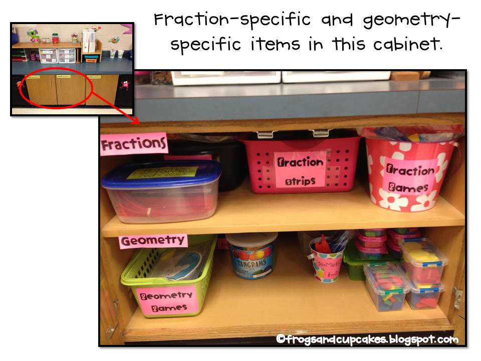 Tales of Frogs and Cupcakes: Math Manipulative Storage!!