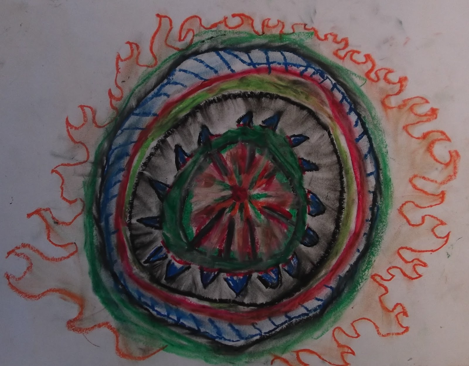 Artists For Kids: Oil Pastel - Abstract Aztec Calendars