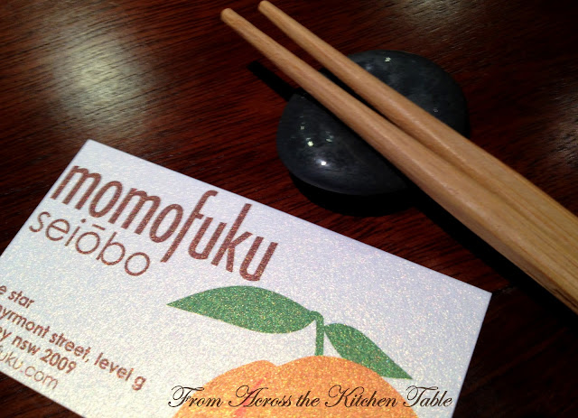 From Across the Kitchen Table: Momofuku Seiobo, Sydney