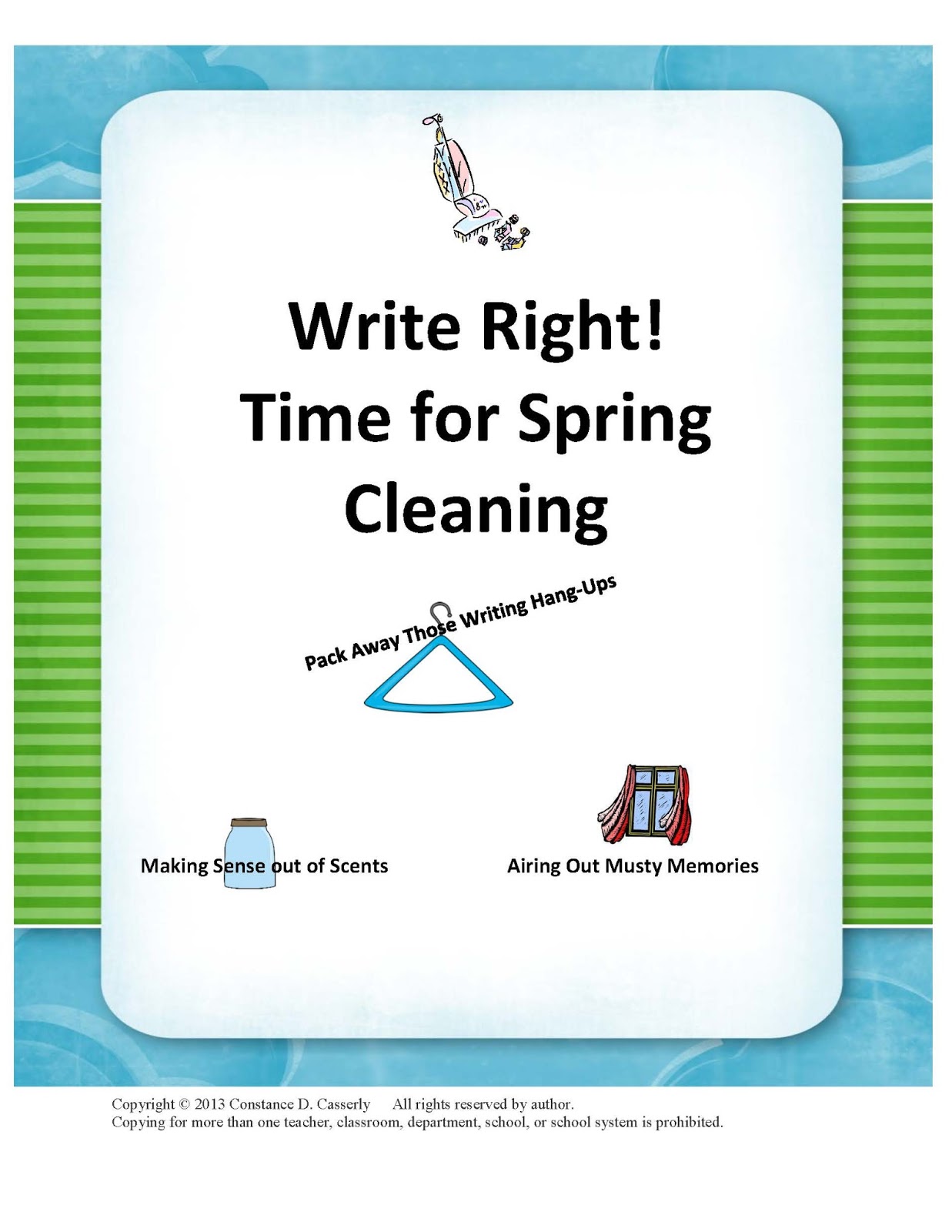 TEACH IT WRITE : Write Right! Time for Spring Cleaning