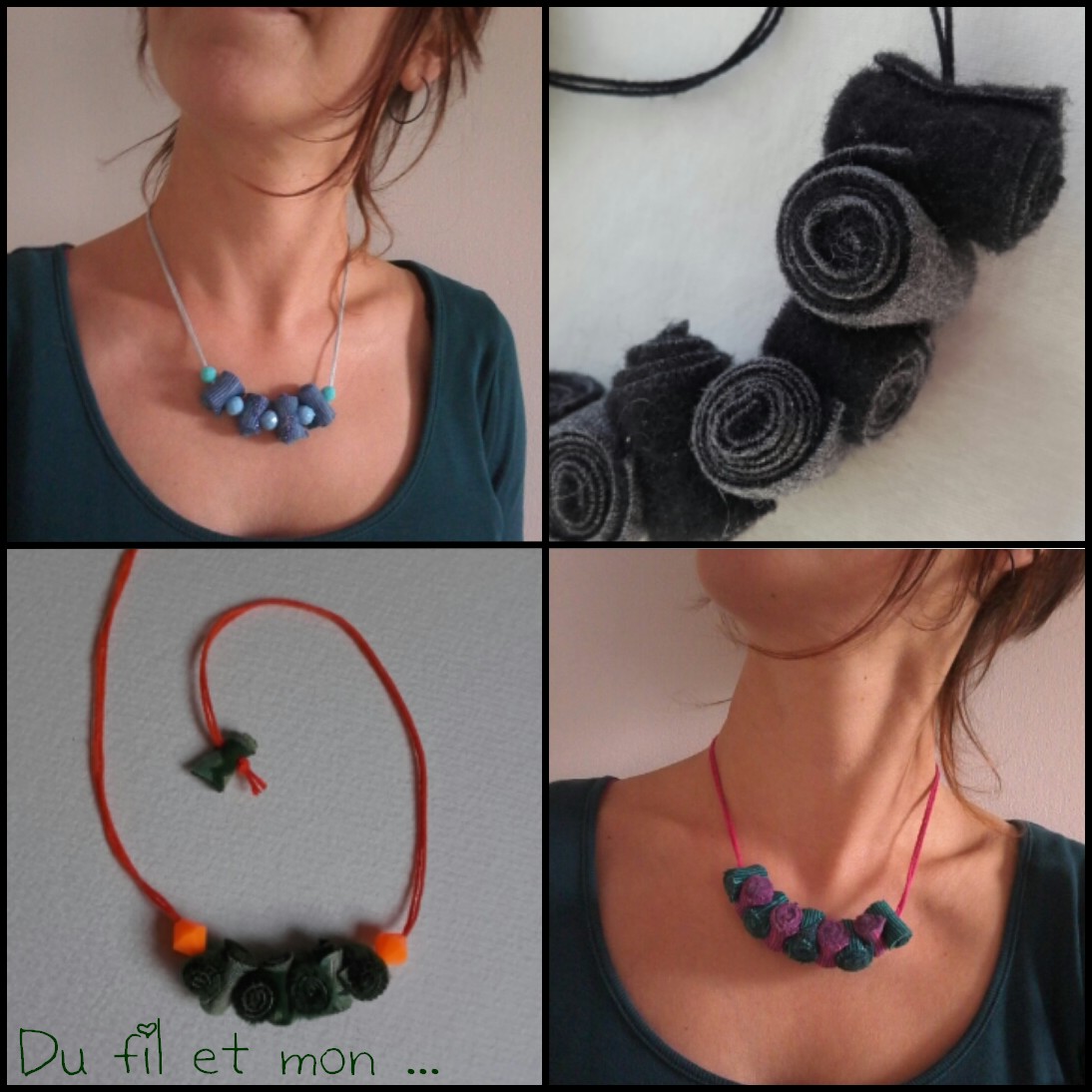 Du fil et mon...: Collier TEC :DIY TUTO