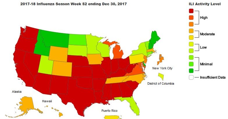 Avian Flu Diary: CDC FluView Week 52: Influenza `Increased Sharply ...