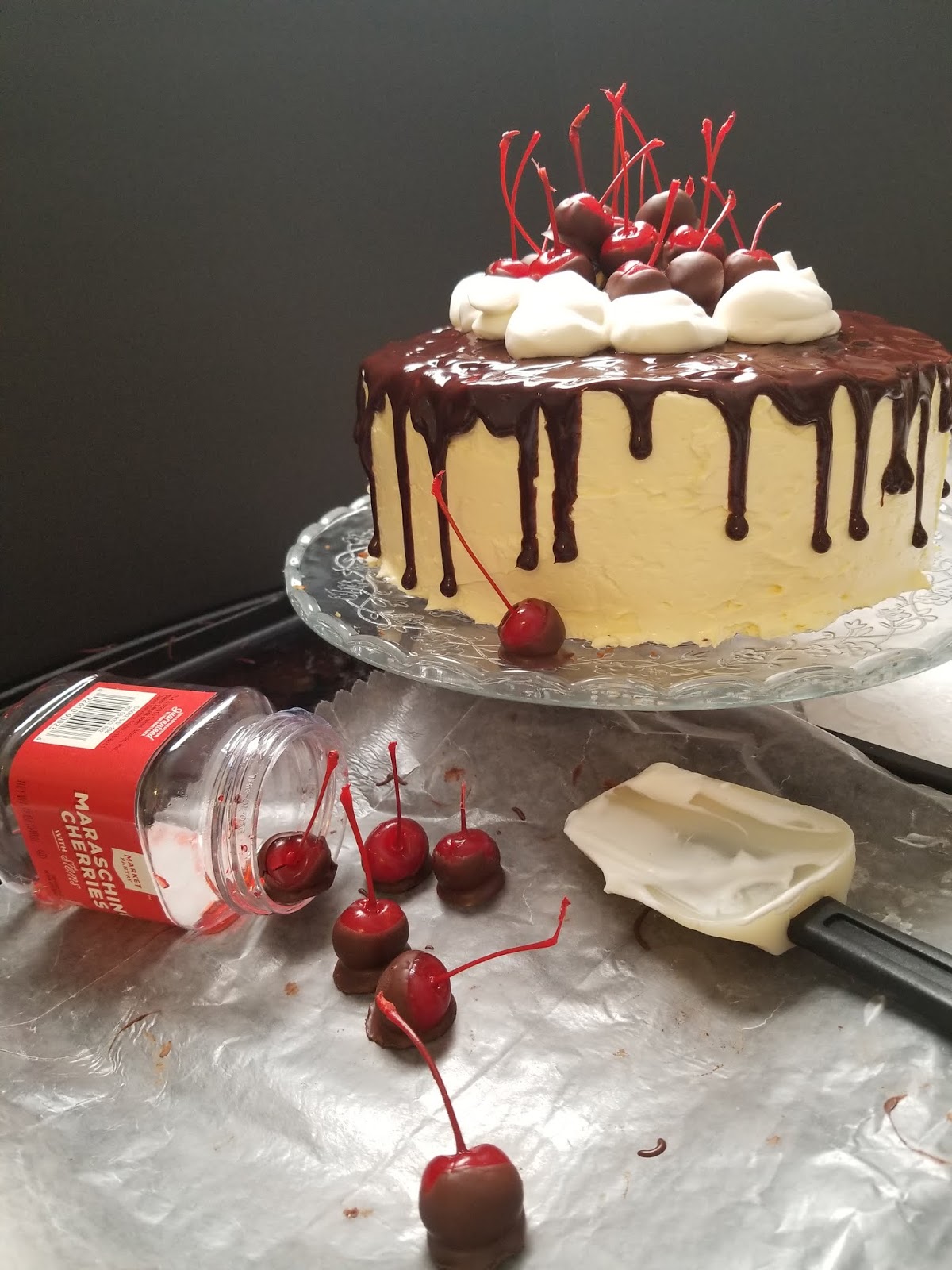 A Manly Cherry Birthday Cake
