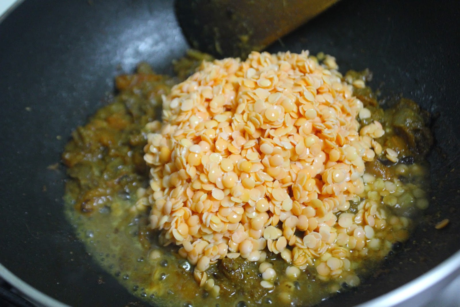 Bethica's Kitchen Flavours: Masoor Dal Tadka (Tempered Red Lentil Curry)