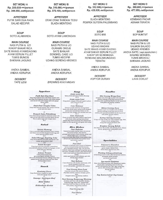 Daftar Harga Menu Bunga Rampai Terbaru dan Terlengkap | Informasi ...