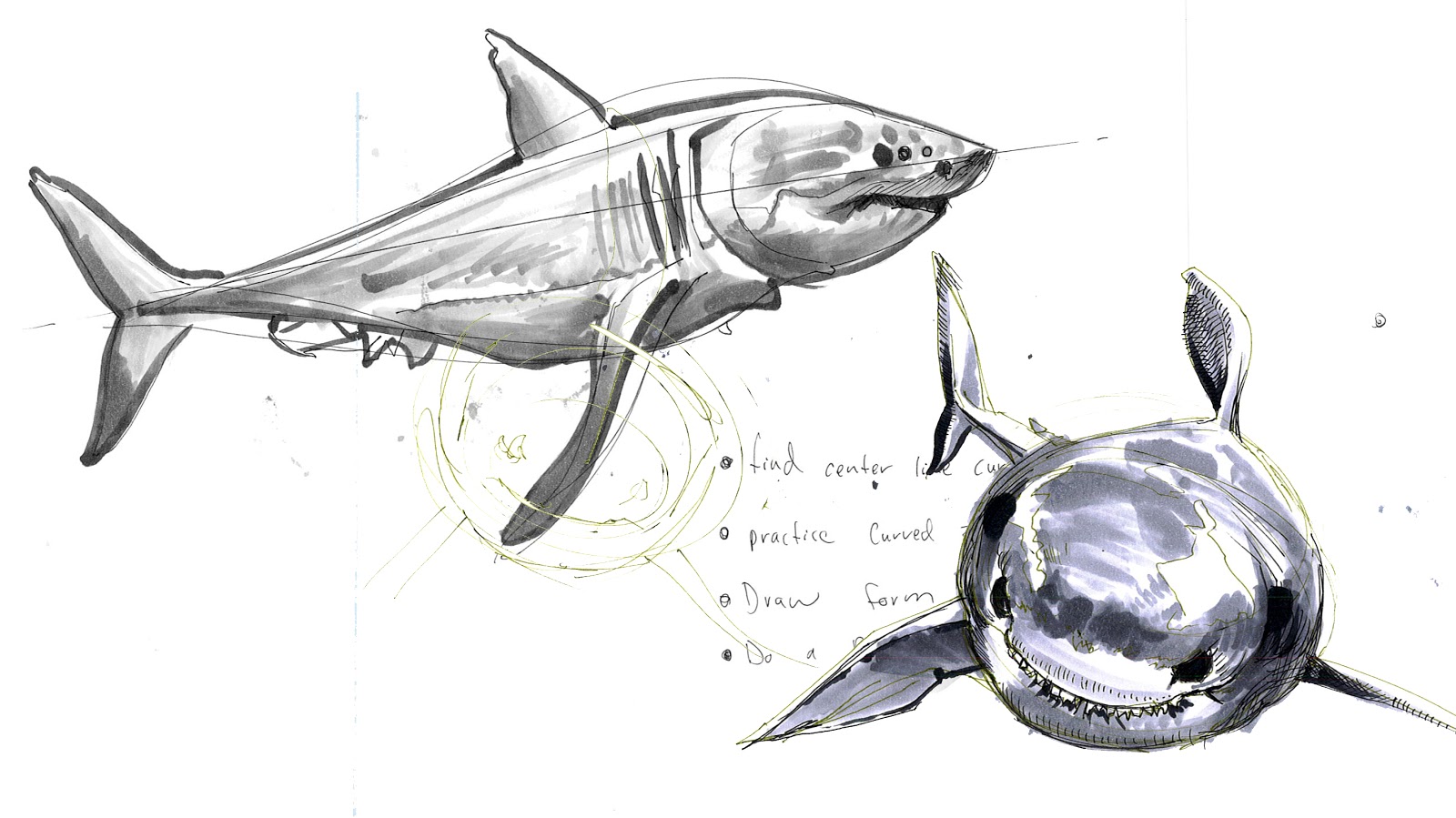 My journey in becoming a concept artist: dynamic sketching first practice