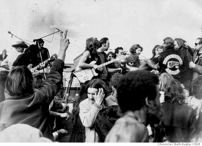 The Rolling Stones at 1969 Altamont Free Concert ~ Vintage Everyday