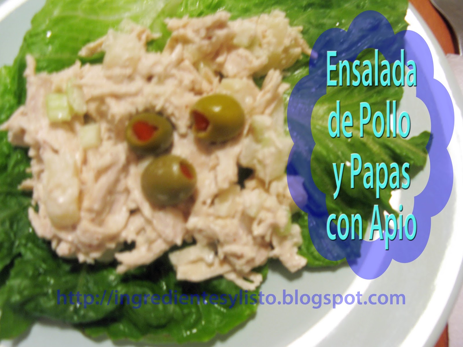 Ingredientes y ¡Listo!: Ensalada de Pollo Y Papas con Apio