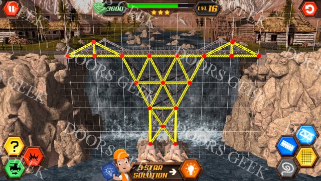 Bridge Construction Simulator [Hard] Level 16 ~ Doors Geek