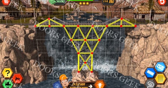 Bridge Construction Simulator [Hard] Level 16 ~ Doors Geek