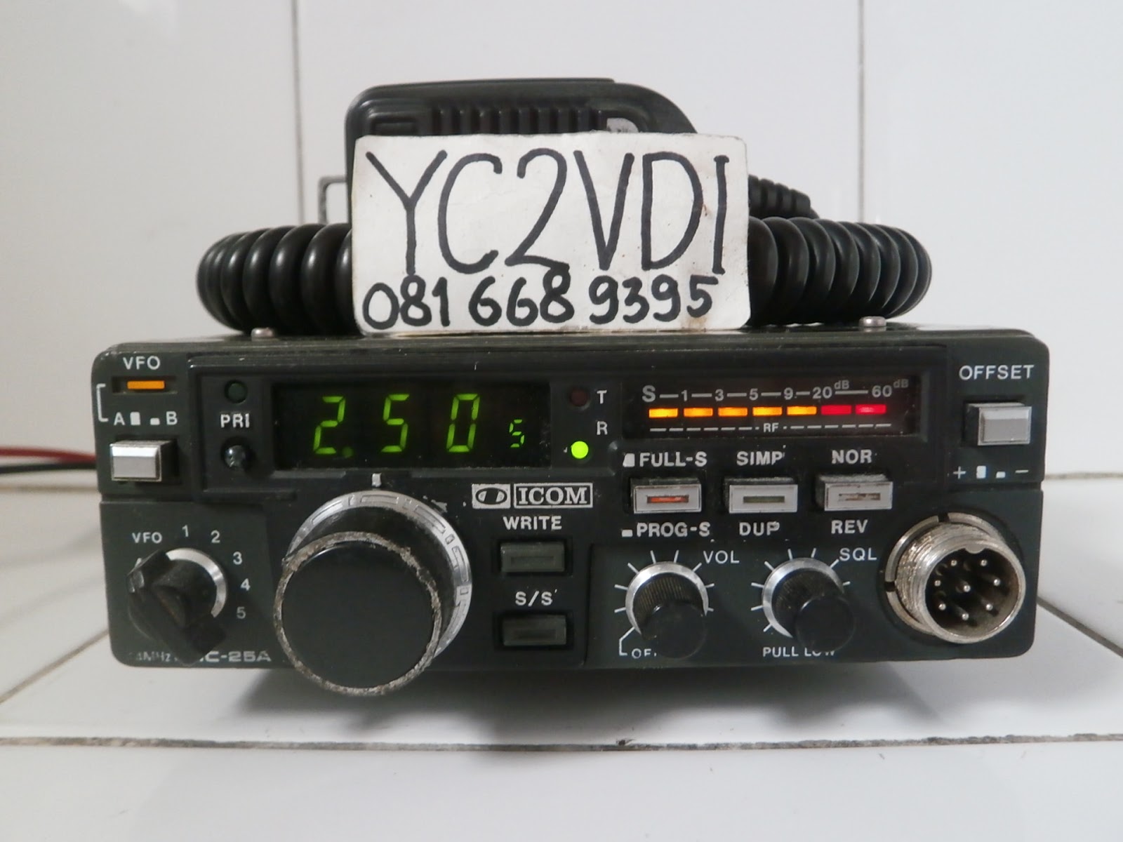 Sinar Agung ( Y C 2 V D I ): RIG ICOM IC 25A MADE IN JAPAN - BAGUS ...