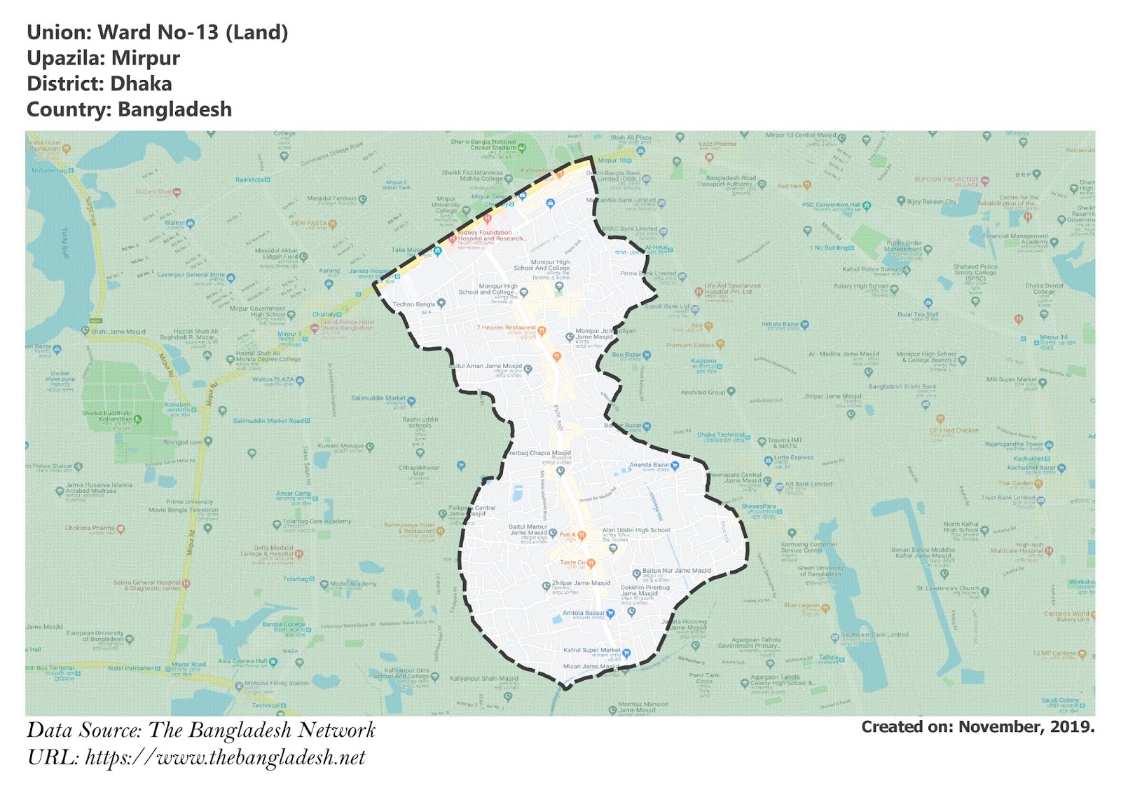 Ward No-13, Mirpur, Dhaka