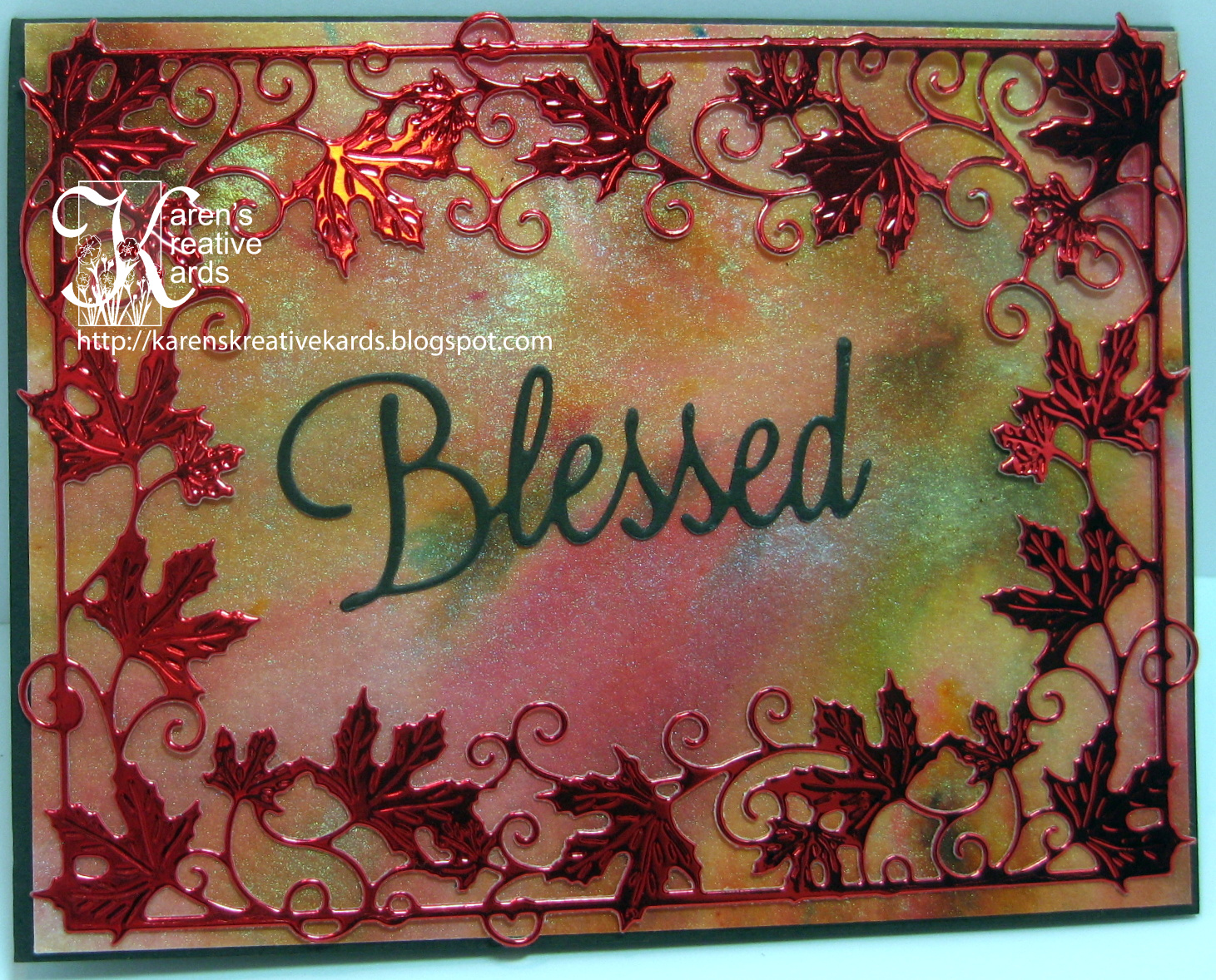 Karen's Kreative Kards: Blessed Autumn Card